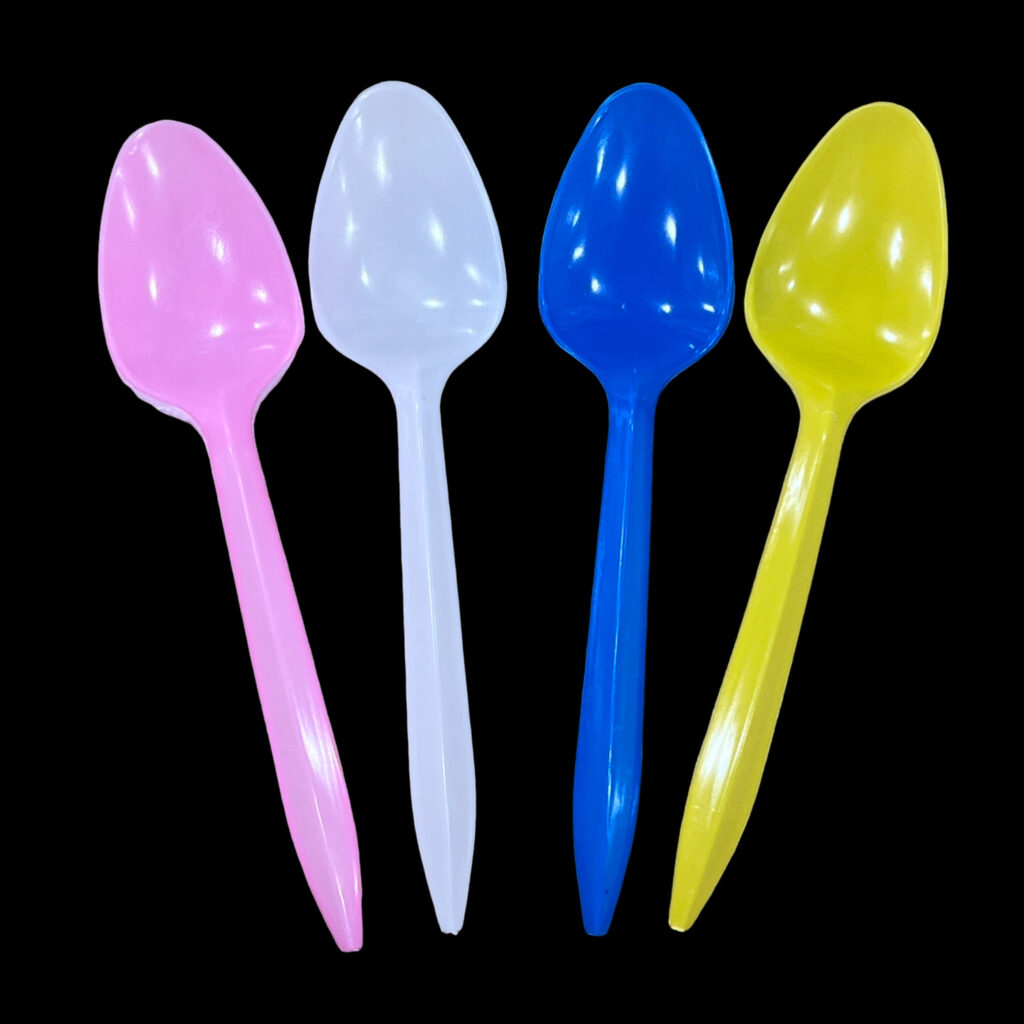 cuchara plastico descartable*24 uni / color surtido