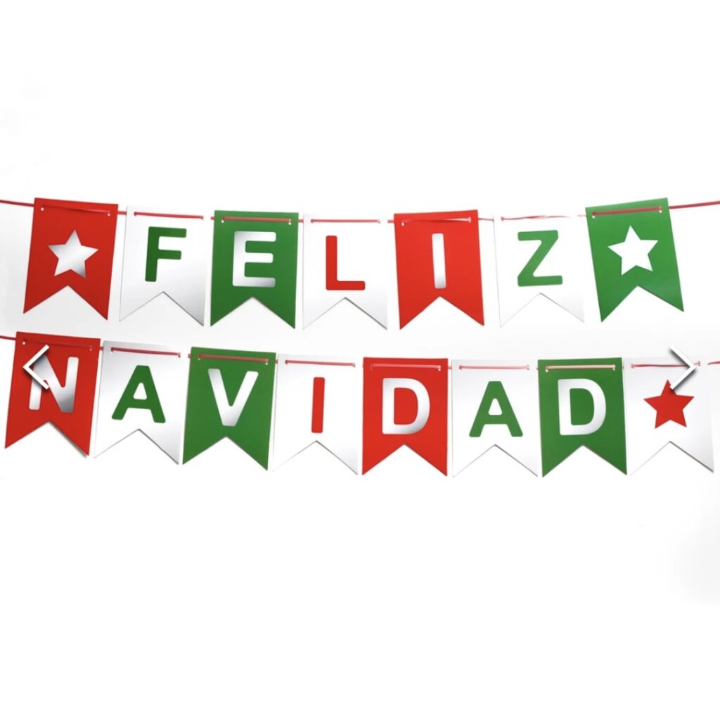 Banderin/cartel feliz navidad
